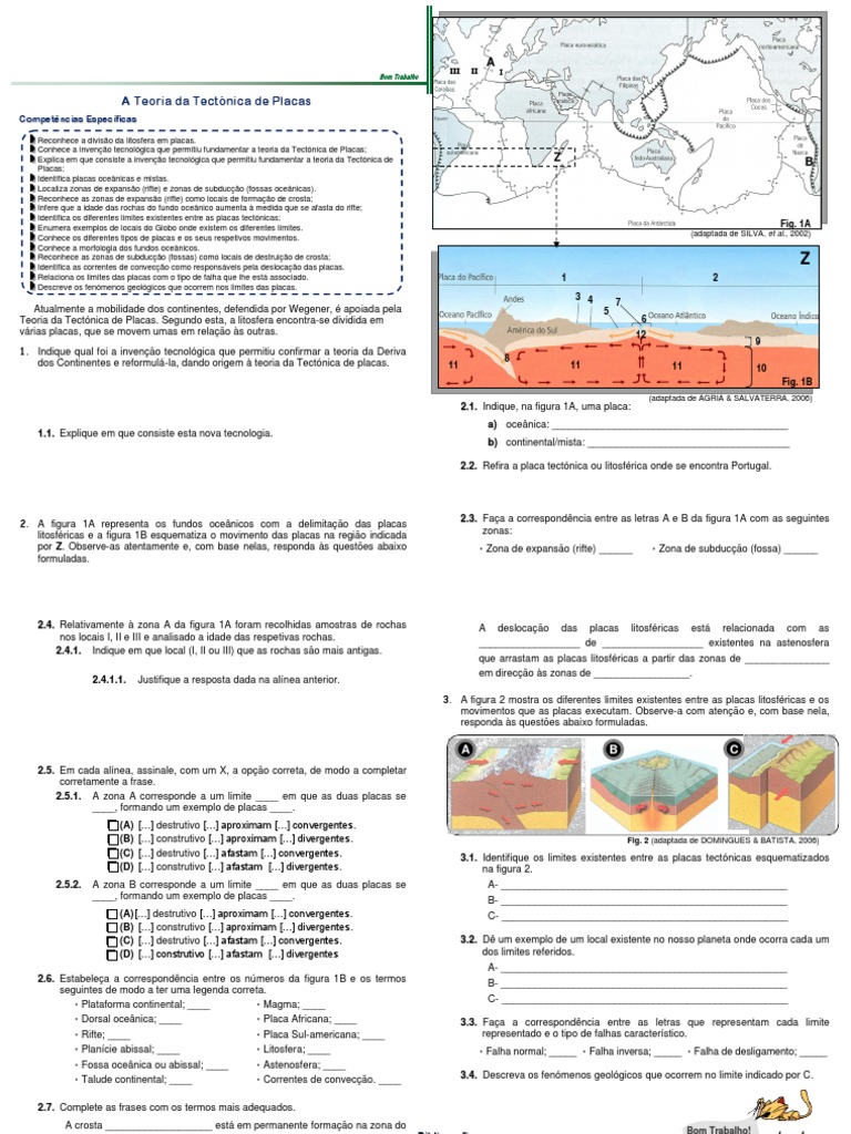 Tectónica de Placas | PDF | Placas tectônicas | Rifte