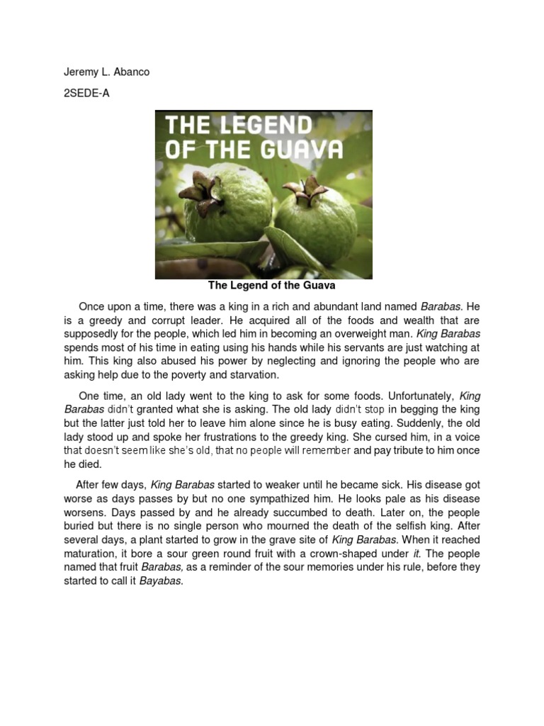 The Legend of The Guava | PDF