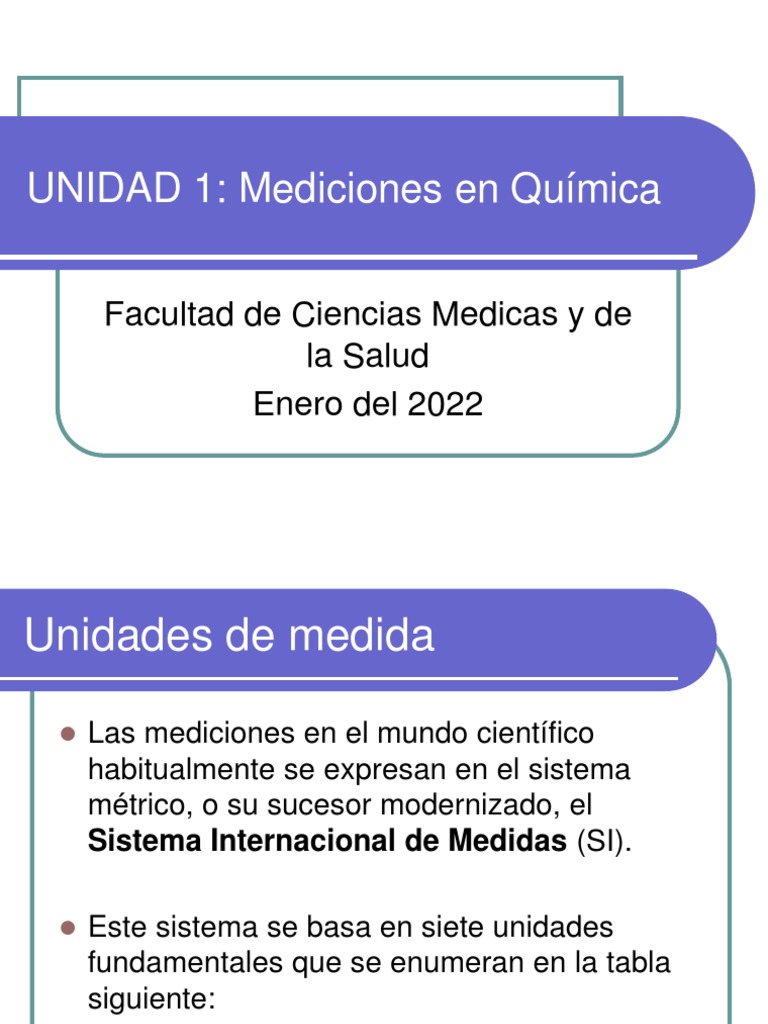 Mediciones en Química | PDF | Exactitud y precisión | Kilogramo
