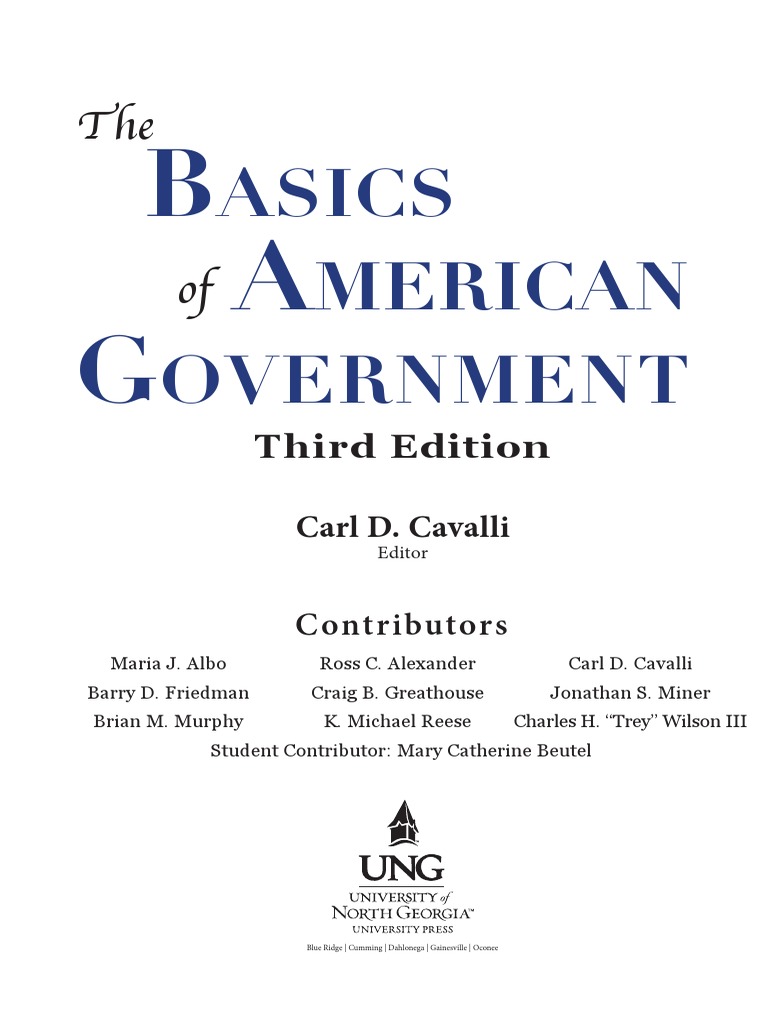 Basics of American Government-Third Edition-100917 | PDF ...