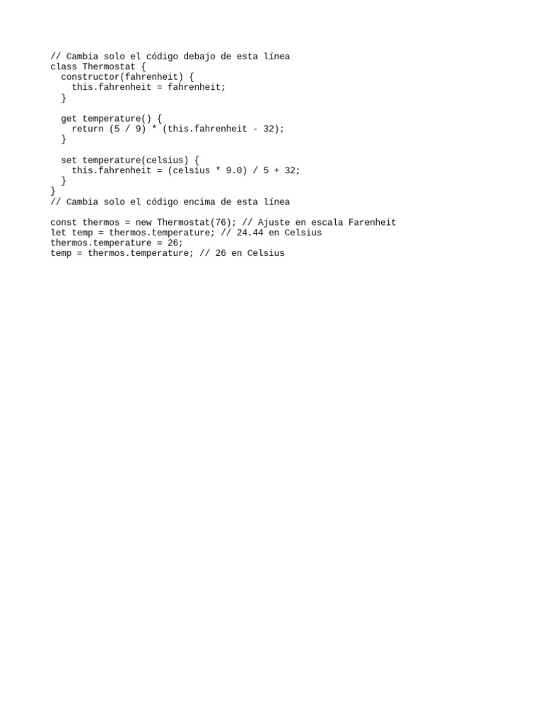 Utiliza Getters Accesores y Setters Mutadores para Controlar El Acceso ...