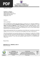 Request Letter For School Beautification | PDF | Behavior Modification ...