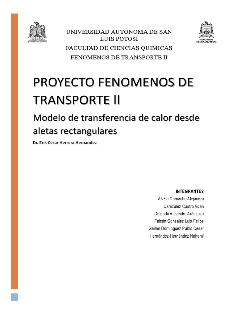 Proyecto Final - Equipo 5 | PDF | Calor | Transferencia de calor Proyecto Final - Equipo 5 | PDF | Calor | Transferencia de calor