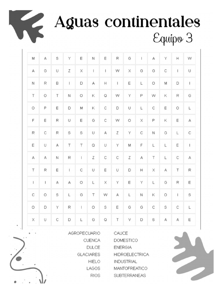 Sopa de Letras Geo | PDF