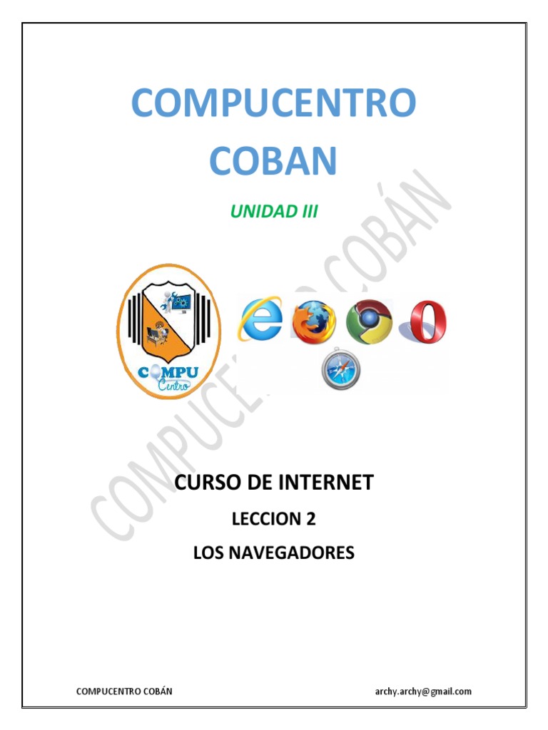 Unidad II Leccion 2 - Internet | PDF | explorador de Internet | Internet