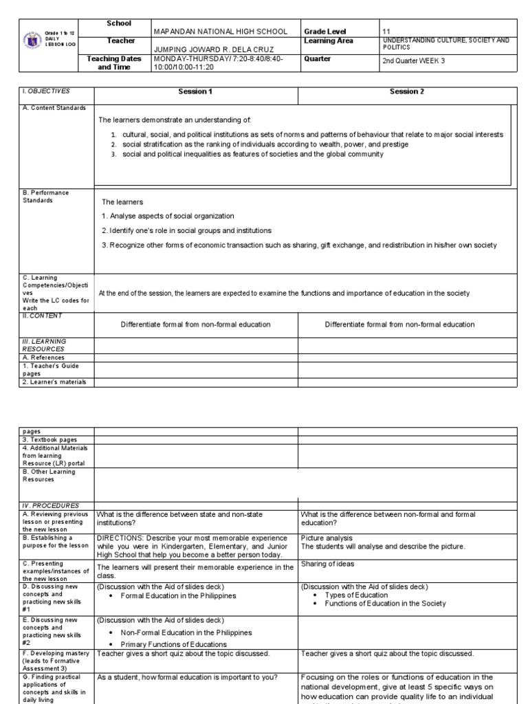 DLL Q2 Week3 | Download Free PDF | Behavior Modification | Cognition