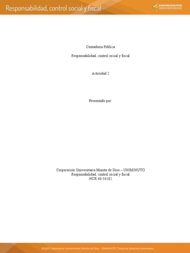 Actividad 2 de Responsabilidad Social y Fiscal | PDF | Gobierno | Justicia