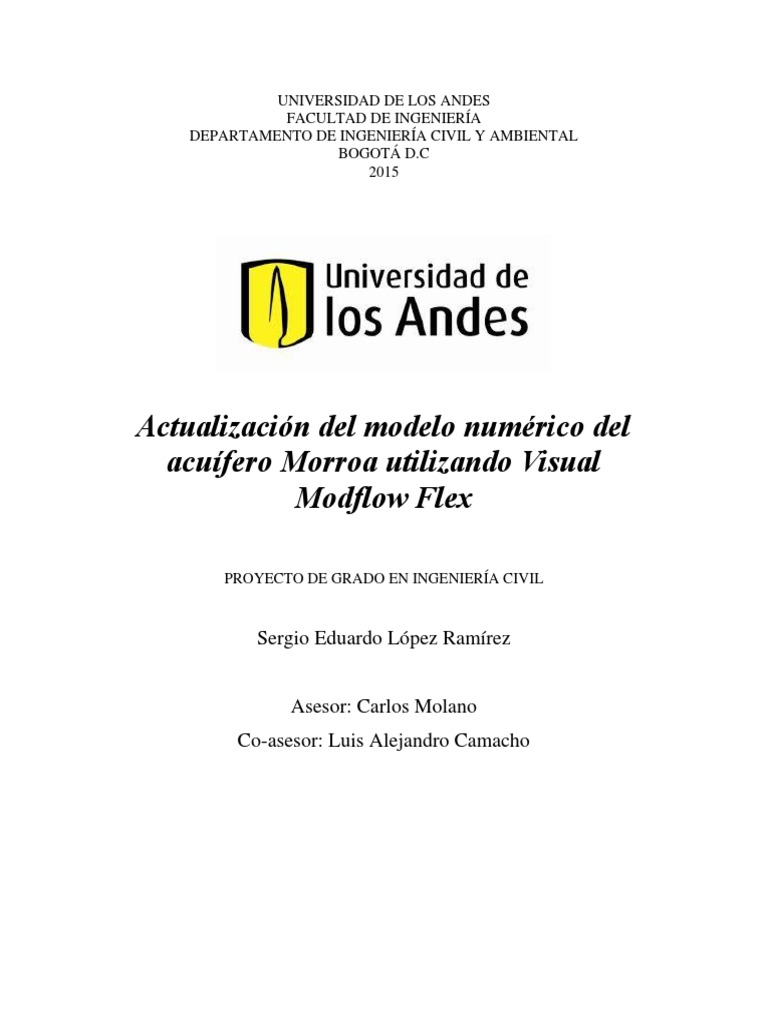 Modelamiento Visual Modflow Flex | PDF | Agua subterránea ...