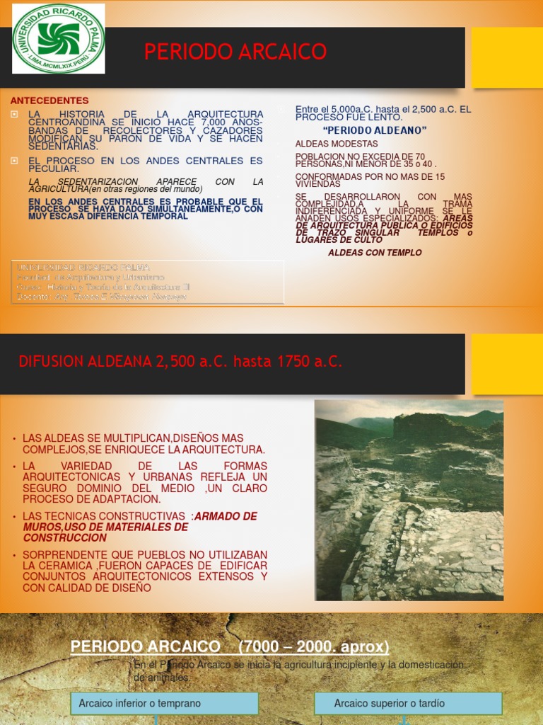 Evolución del Periodo Arcaico en Andes | PDF