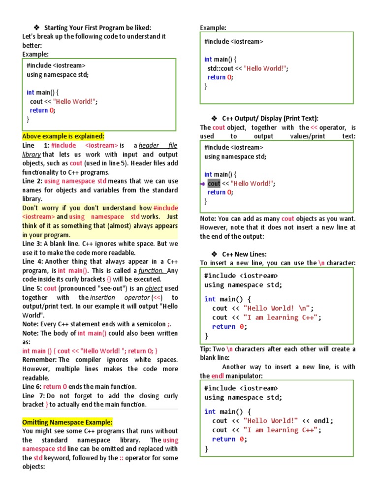 Starting Your First Program Be Liked | PDF