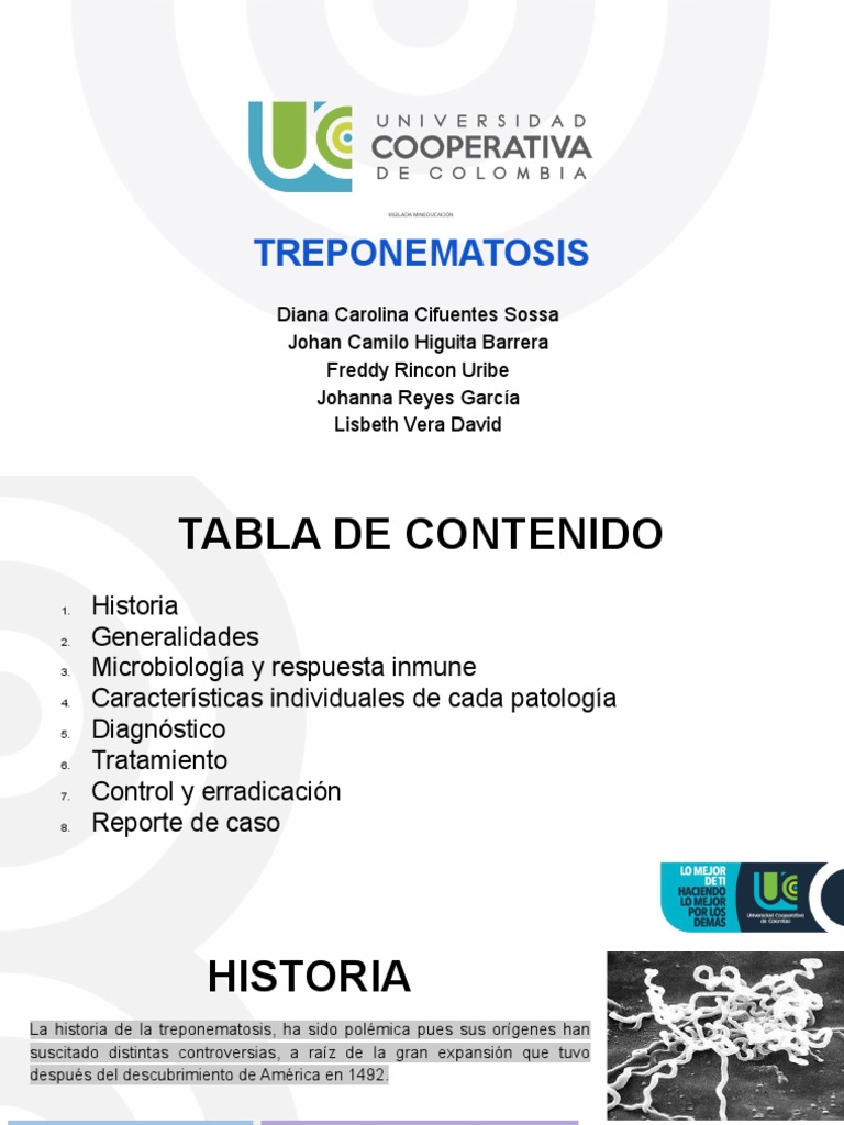 Historia y microbiología de la treponematosis | PDF | Fagocito ...