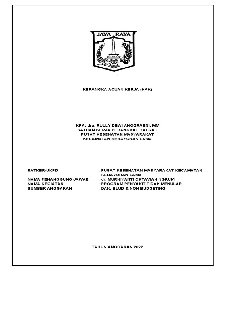 Kak Program PTM | PDF