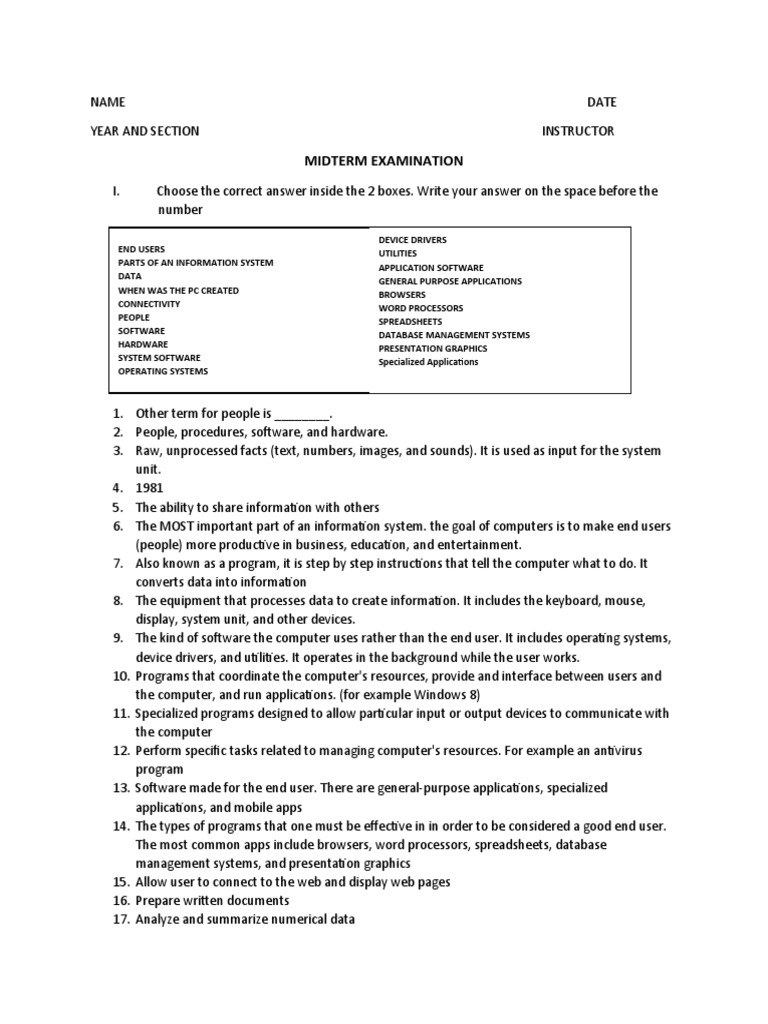 cc101 Midterm | PDF | Application Software | Programming