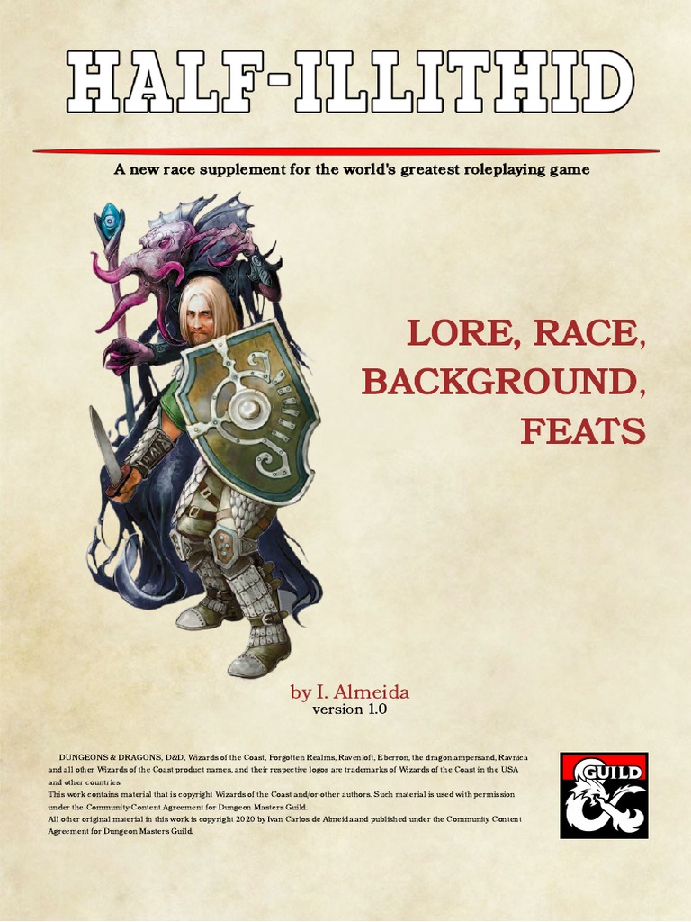 Half Illithid (Incomplete Mind Flayer) | PDF