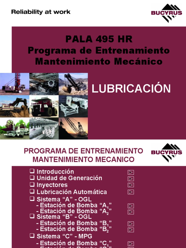 Lubrication 495HR (Contenido Base) | PDF | Inyección de combustible | Bomba