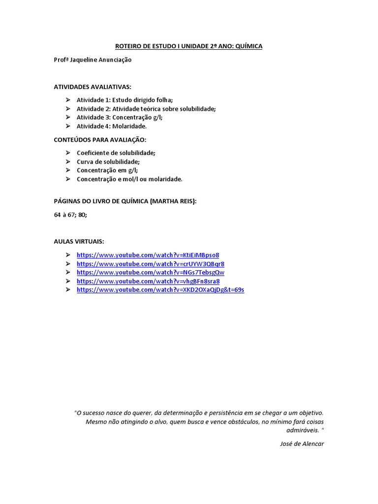 Roteiro de Estudo 2.i.q | PDF