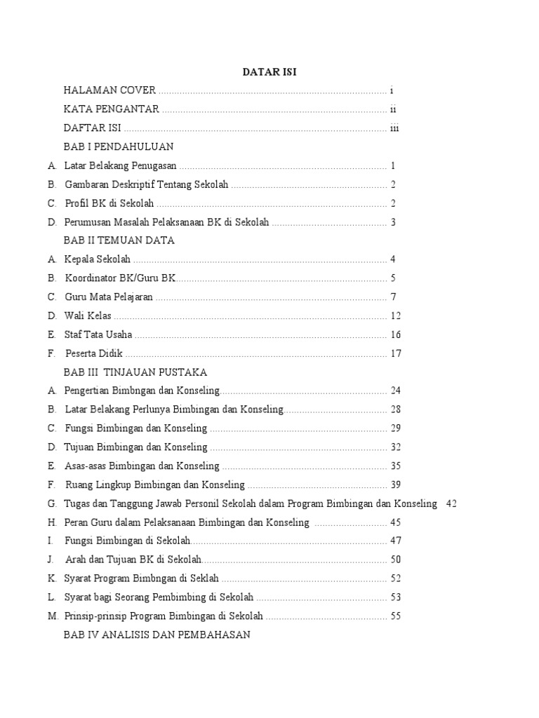 Contoh Dasar BK | PDF