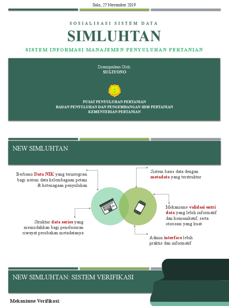 Sosialisasi SIMLUHTAN | PDF
