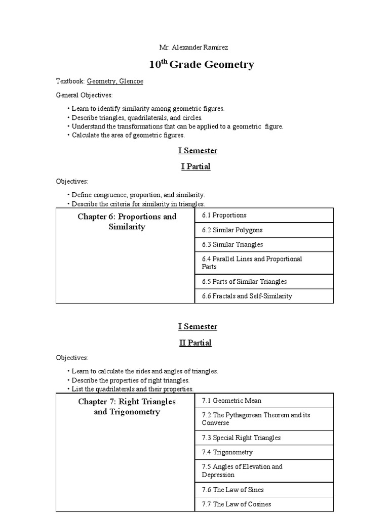 Geometry 10th | PDF | Triangle | Circle