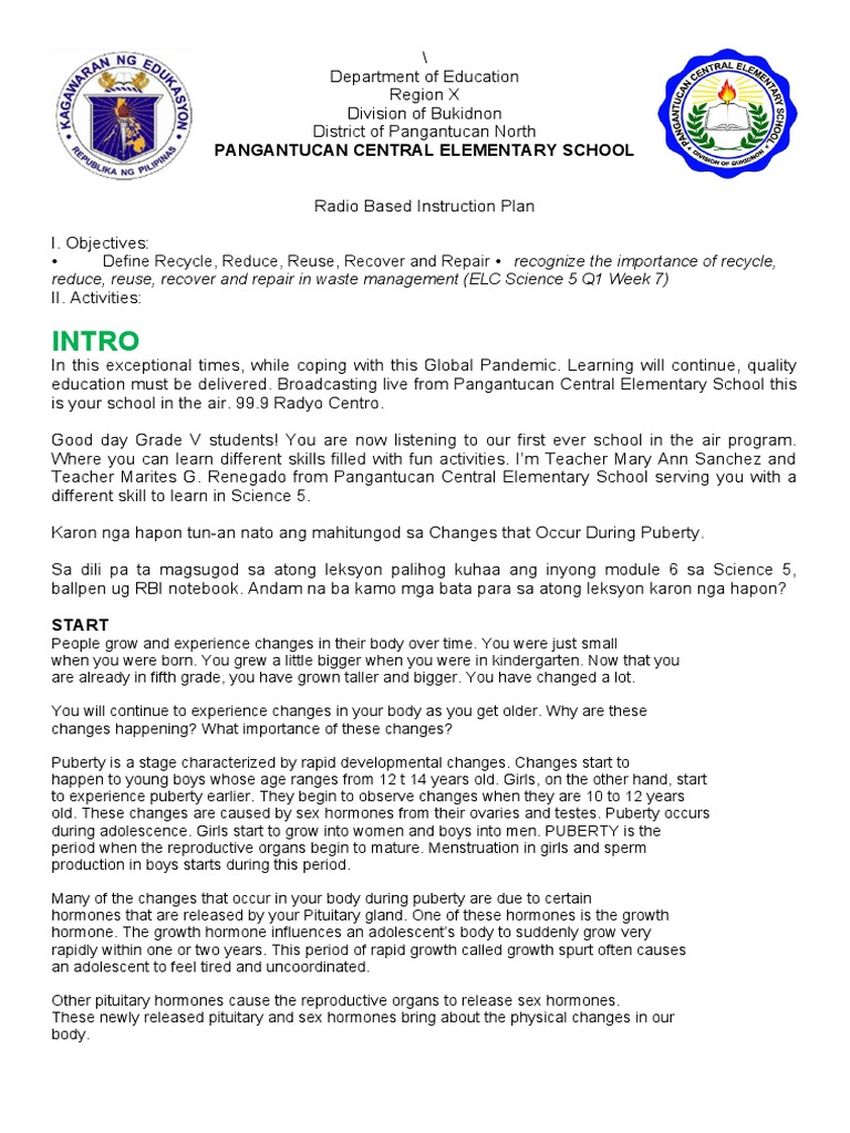 RBI Script 12 | PDF | Puberty | Adolescence