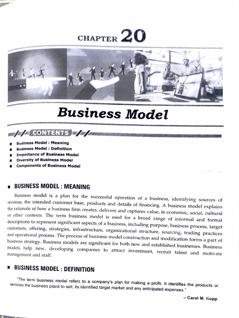 CH 4 - Business Model | PDF | Business Model | Business Economics