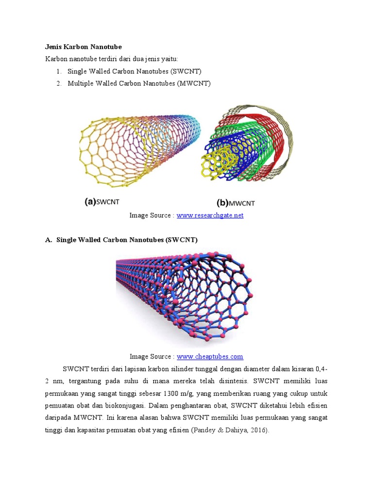 Jenis-Jenis Karbon Nanotube | PDF