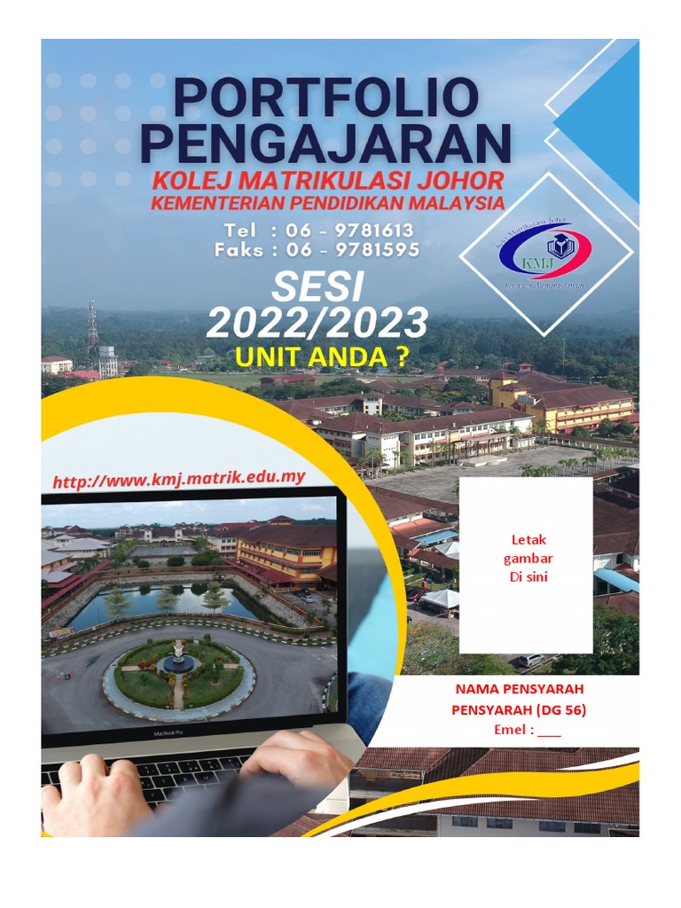 Template Muka Depan Dan Sisi Fail TPF Sesi 2022-2023 | PDF