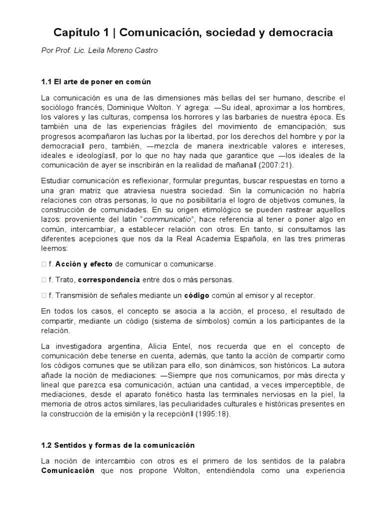 Introducción A La Comunicación - 2022 | PDF