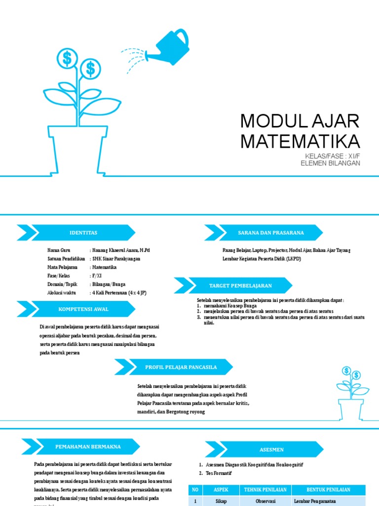 Modul Ajar Topik Bunga 1 (Manual) | PDF