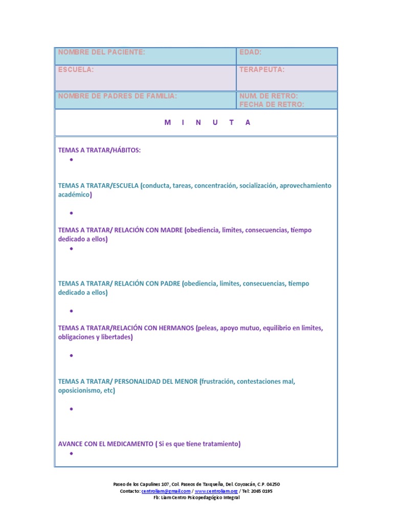 Formato Minuta-Retroalimentacion 2020 | PDF