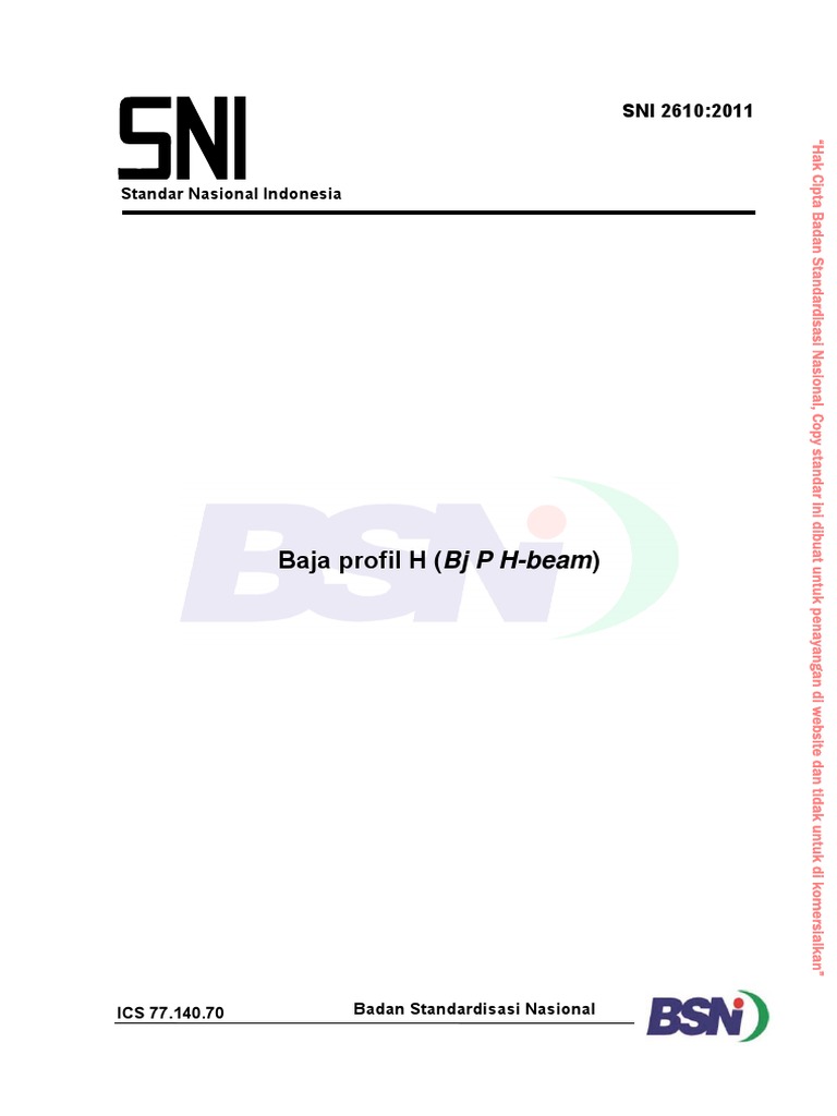 Baja Profil H (BJ P H-Beam) - Part1 | PDF