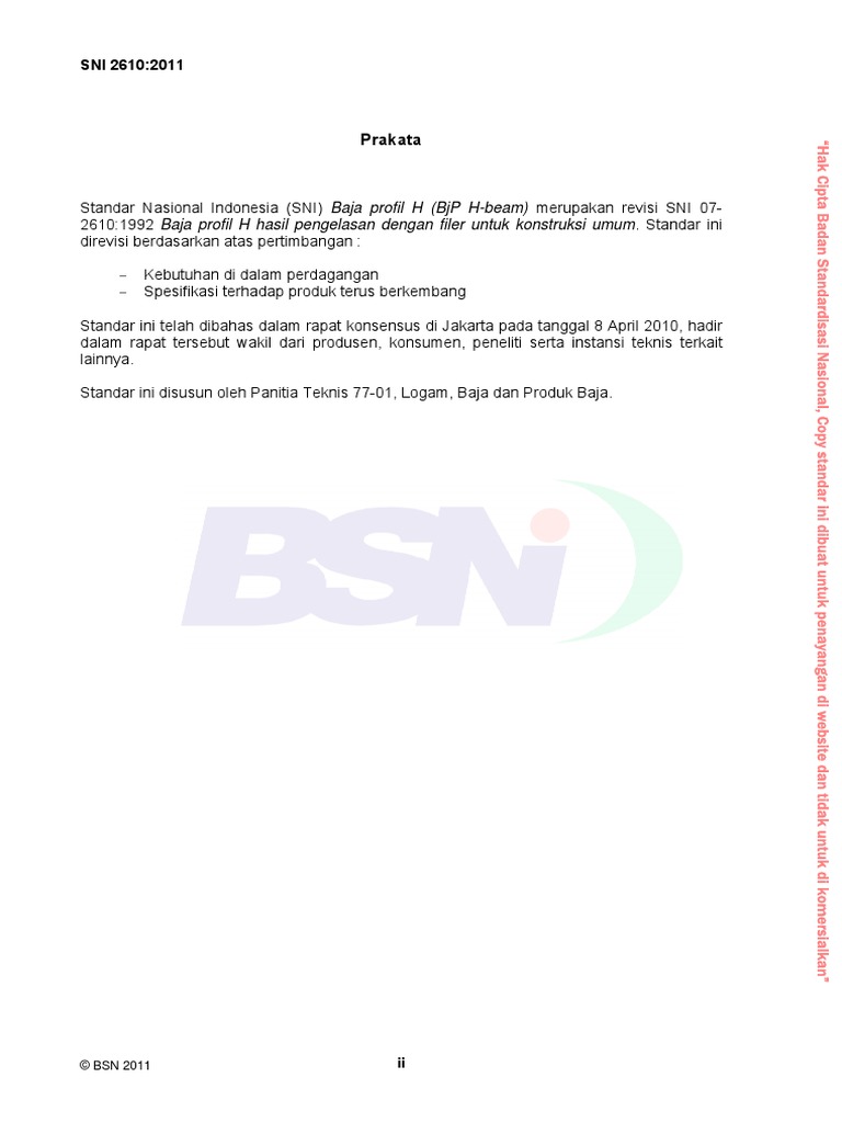 Baja Profil H (BJ P H-Beam) - Part4 | PDF