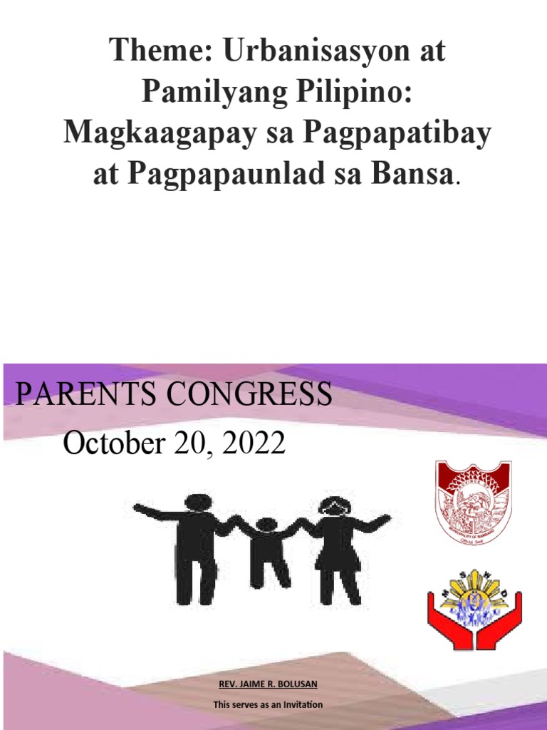 Parents Congress Program Cover Page | PDF
