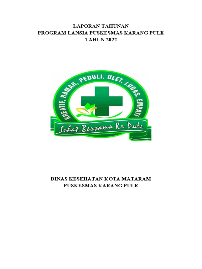 Laporan Tahunan Lansia 2022 Fix | PDF