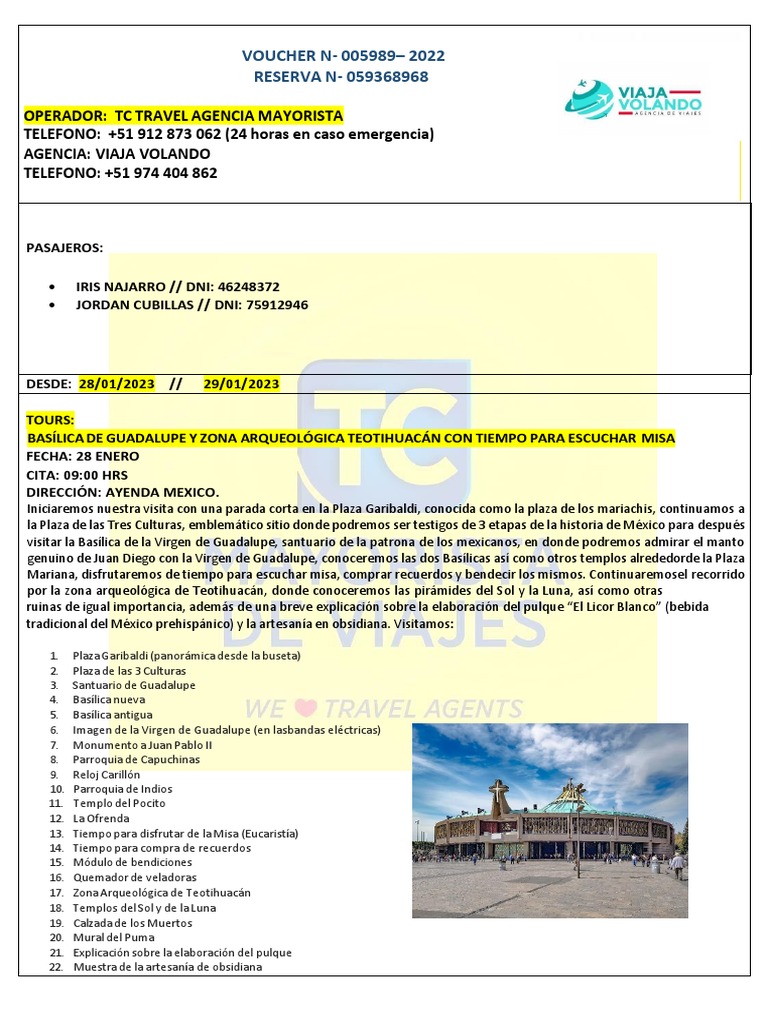 Tour CDMX Iris | PDF | Ciudad de México | México