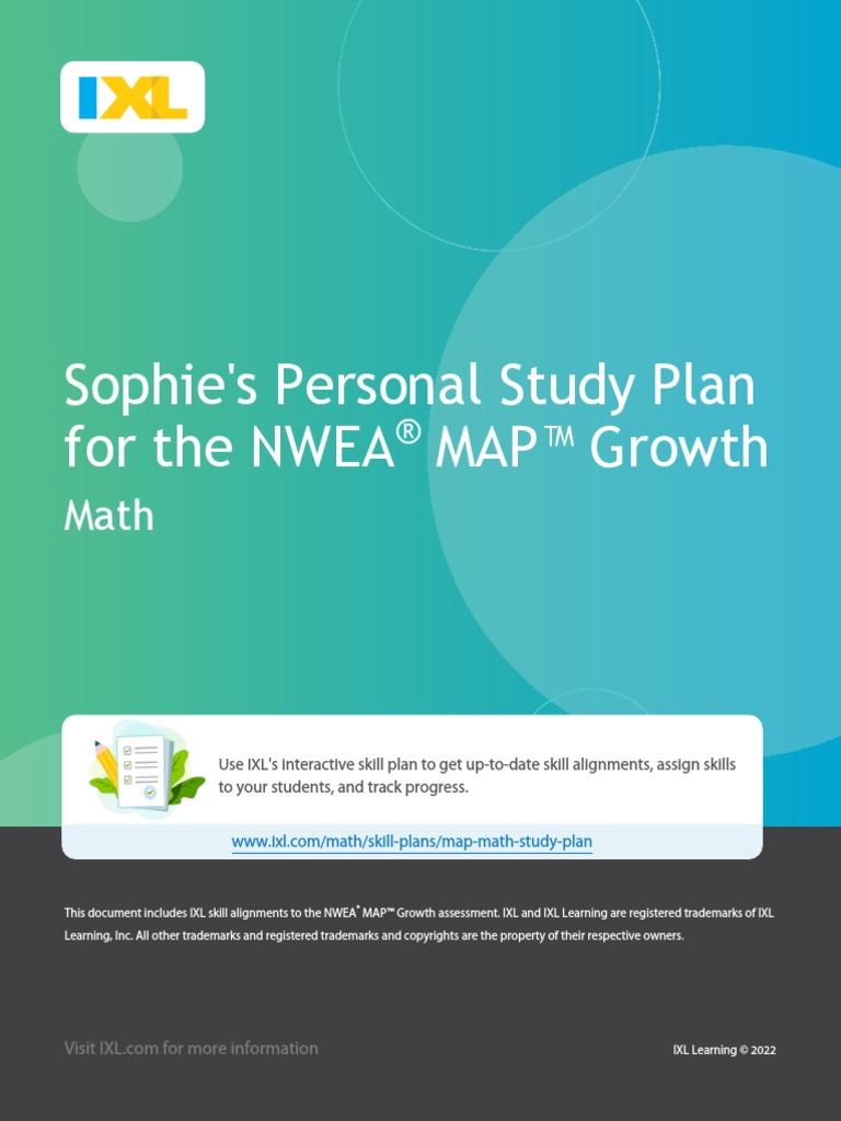 IXL Math MAP Math Study Plan | PDF | Exponentiation | Equations