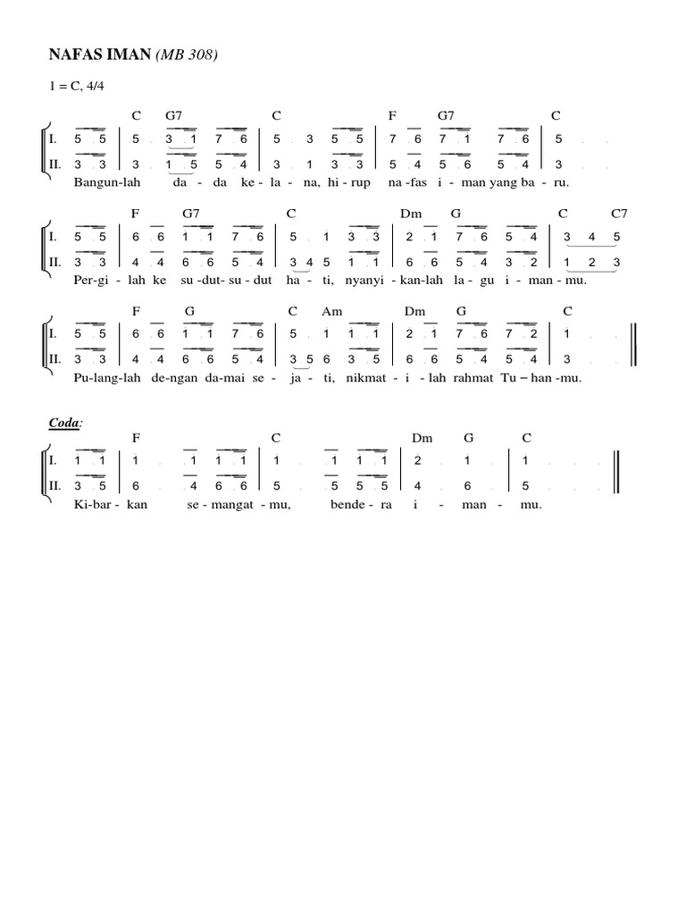 NAFAS IMAN 2 Suara | PDF