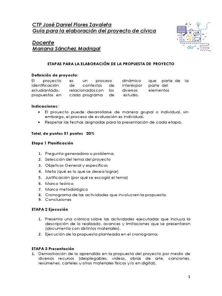 Guia para La Elaboracion de Proyectos | PDF | Planificación Guia para La Elaboracion de Proyectos | PDF | Planificación