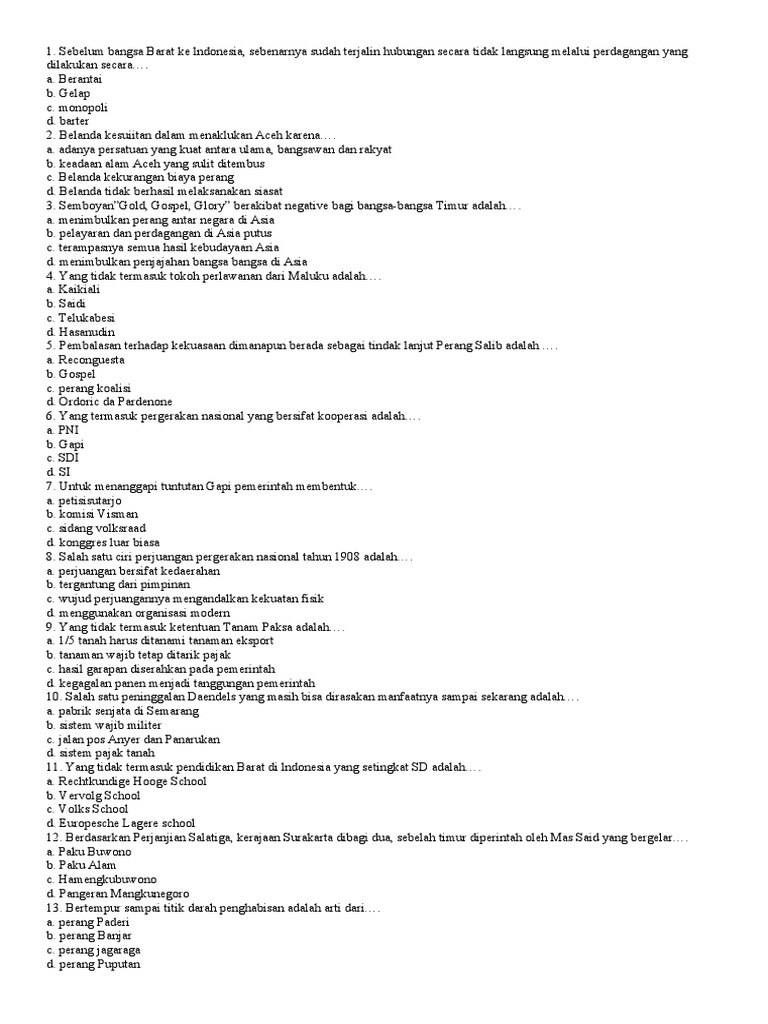 50+ Contoh Soal UTS IPS Kelas 8 SMP MTs Dan Kunci Jawaban | PDF