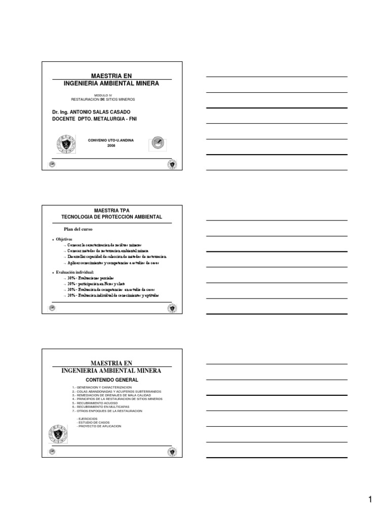 Curso1 Asc Andina | PDF | Perforación | Residuos