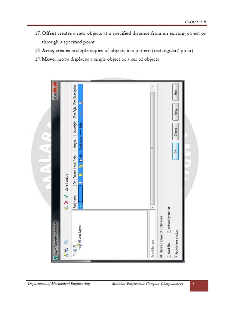 Cadd Lab Ii A Guide To Common Commands And Practices For Creating 3d Models Pdf Computer 3674