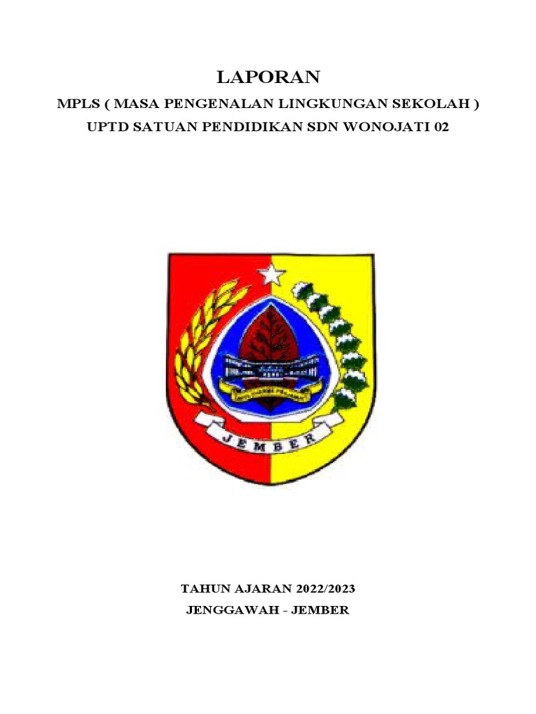 Laporan MPLS UPTD. SATUAN PENDIDIKAN SDN WONOJATI 02 TA 2022-2023 | PDF