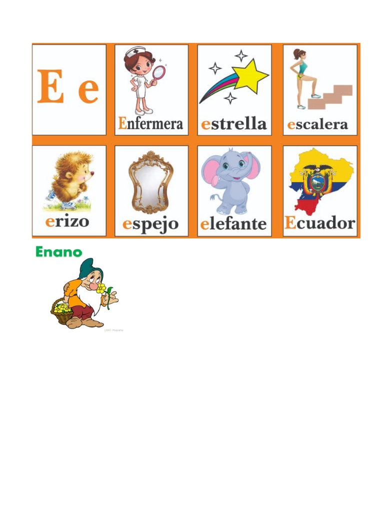 Palabras Con e | PDF