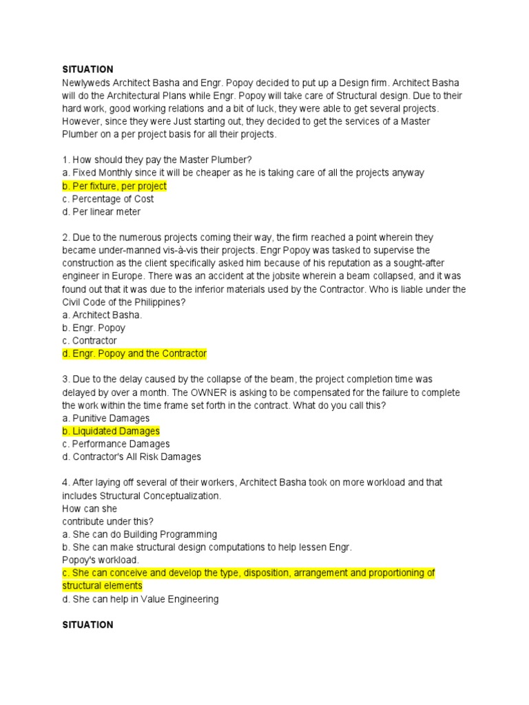 Refresher Proprac Key Answer Soft | PDF | Architect | General Contractor