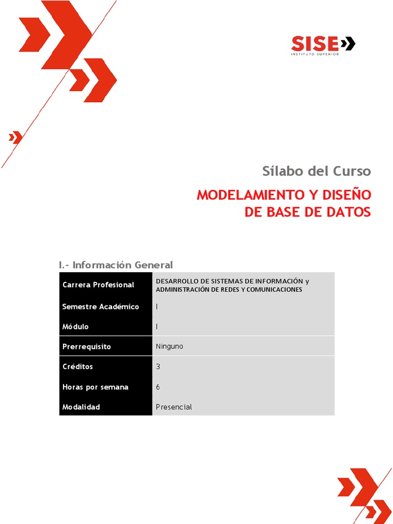 5337 - Ciclo I - Modelamiento y Diseño de Base de Datos | PDF | Evaluación | SQL