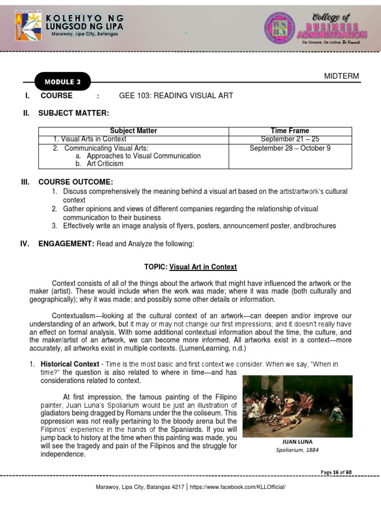 Rva (Module 3) | PDF | Composition (Visual Arts) | Communication