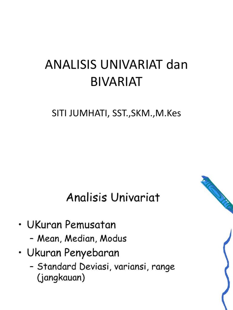 Analisis Univariat Dan Bivariat | PDF
