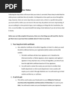 Correct Your Status The American States Assembly | PDF | Notary Public ...