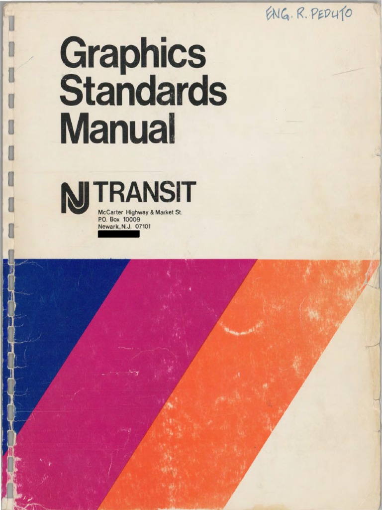NJ Transit Graphics Standards Manual | PDF | Typography | Public Transport