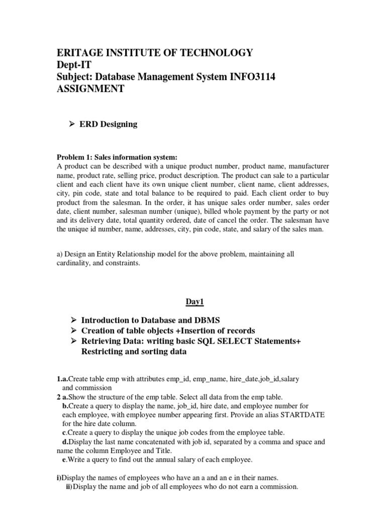 Assign 1 | Download Free PDF | Databases | Data Management Software